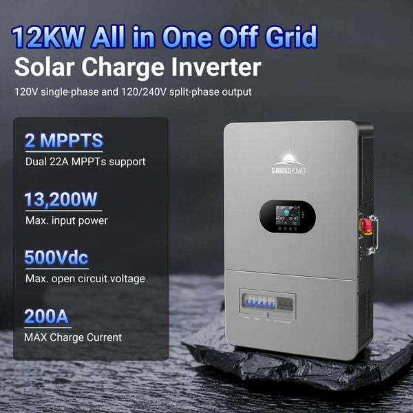 12KW 48V Split Phase Off Grid Solar Inverter - SunGoldPower