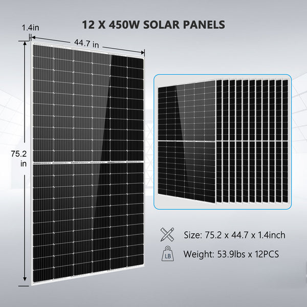 Complete off Grid Solar Kit with Battery 8000W 48V - SunGoldPower
