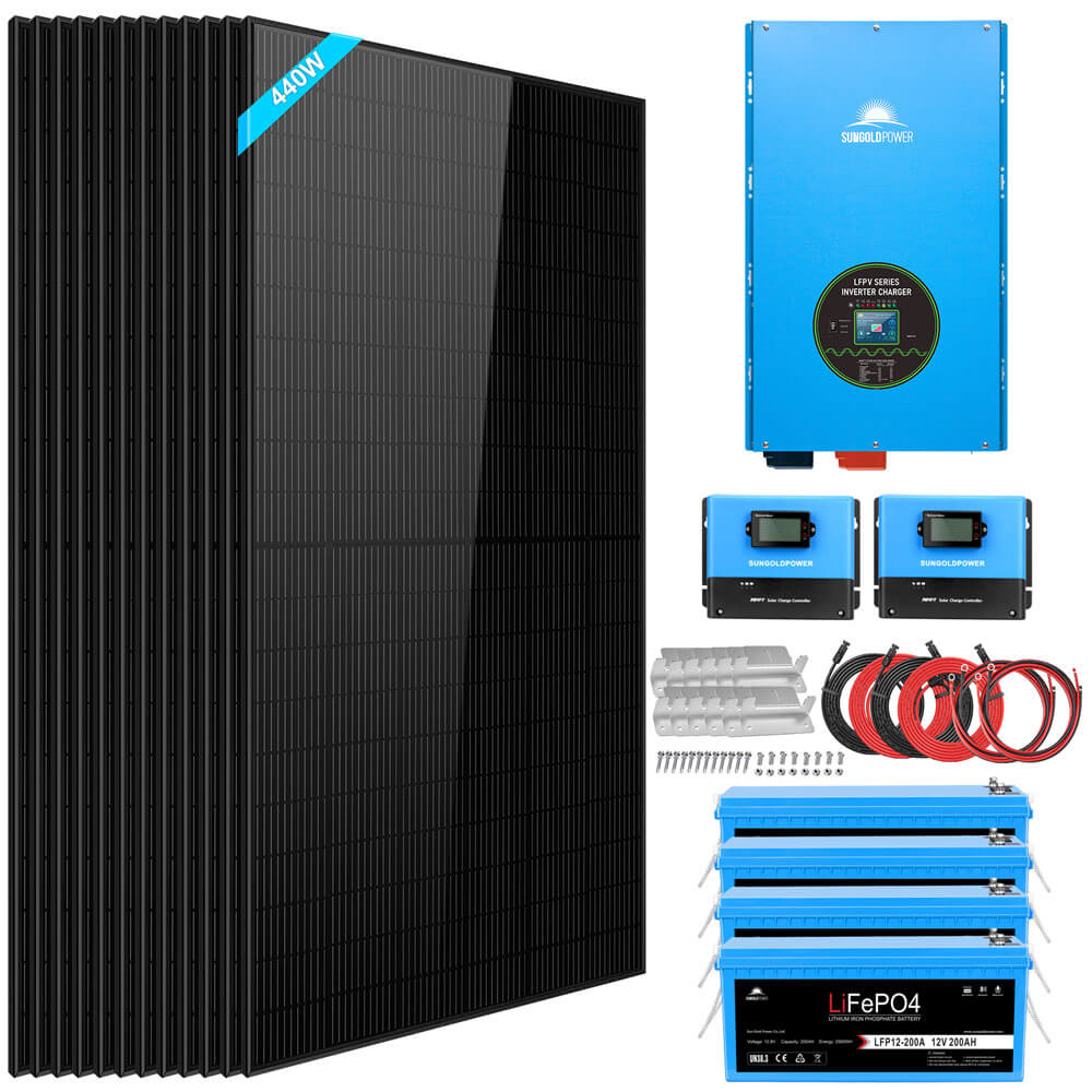 Complete Solar Systems For Off Grid | Off Grid Solar Kit - SunGoldPower